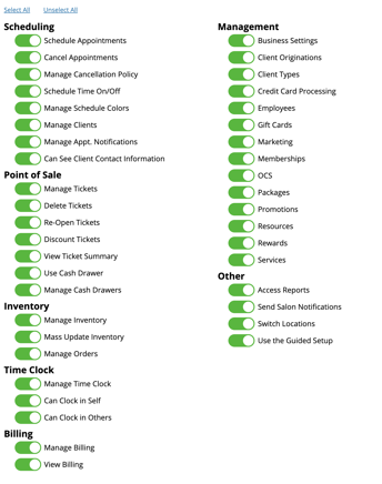 Employee Permissions: Overview